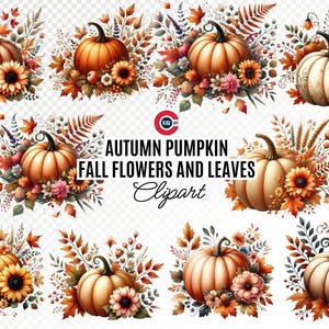 Fall Clipart, Autumn Season, Pumpkin Clipart, Autumn Graphics, Pumpkin ...