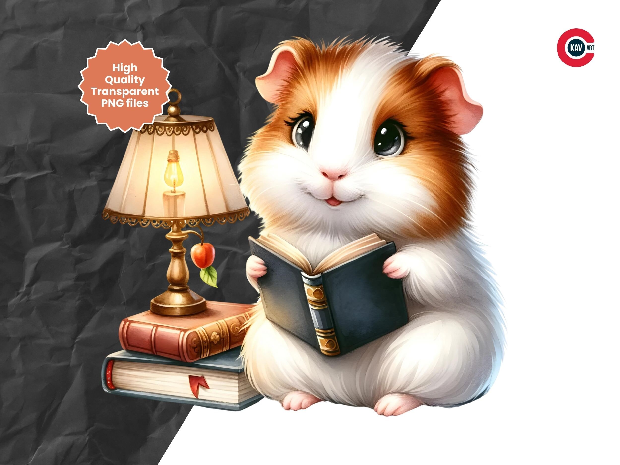 Playful Guinea Pigs! Watercolor Clipart Bundle, Cute Guinea Pigs ...
