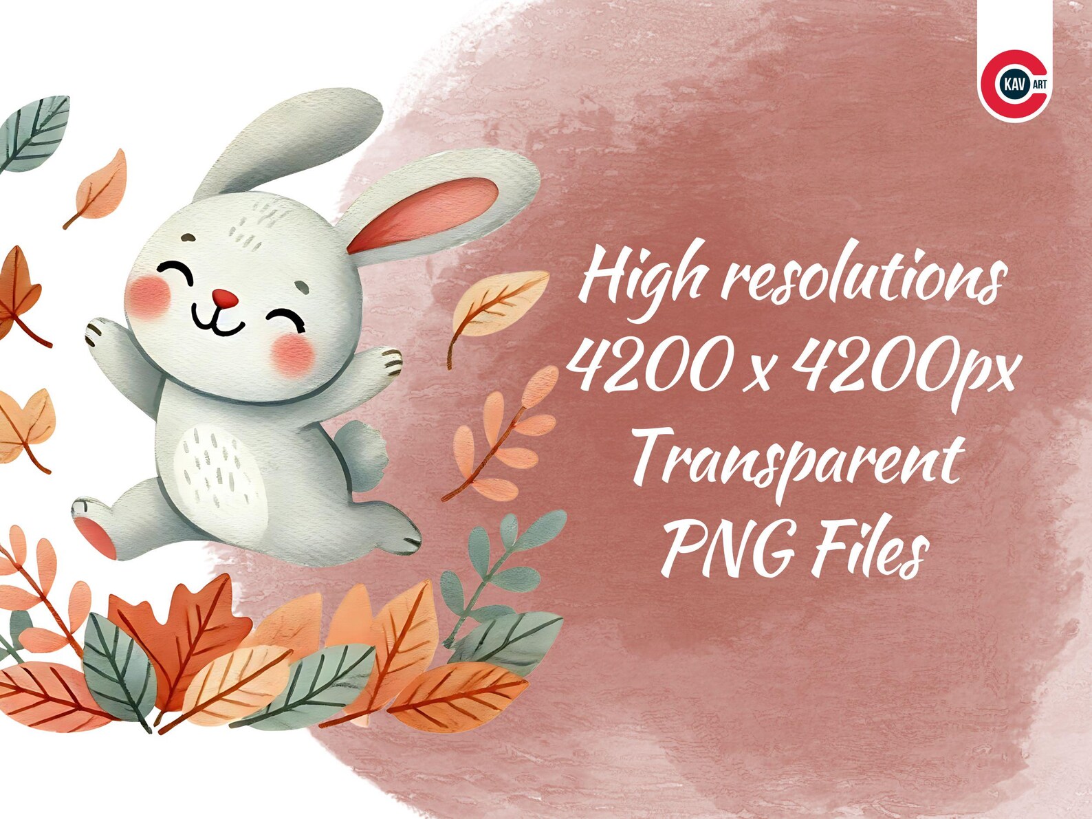 Bunny PNG Clipart Bundle, Scrapbooking Graphics (digital Download - Etsy