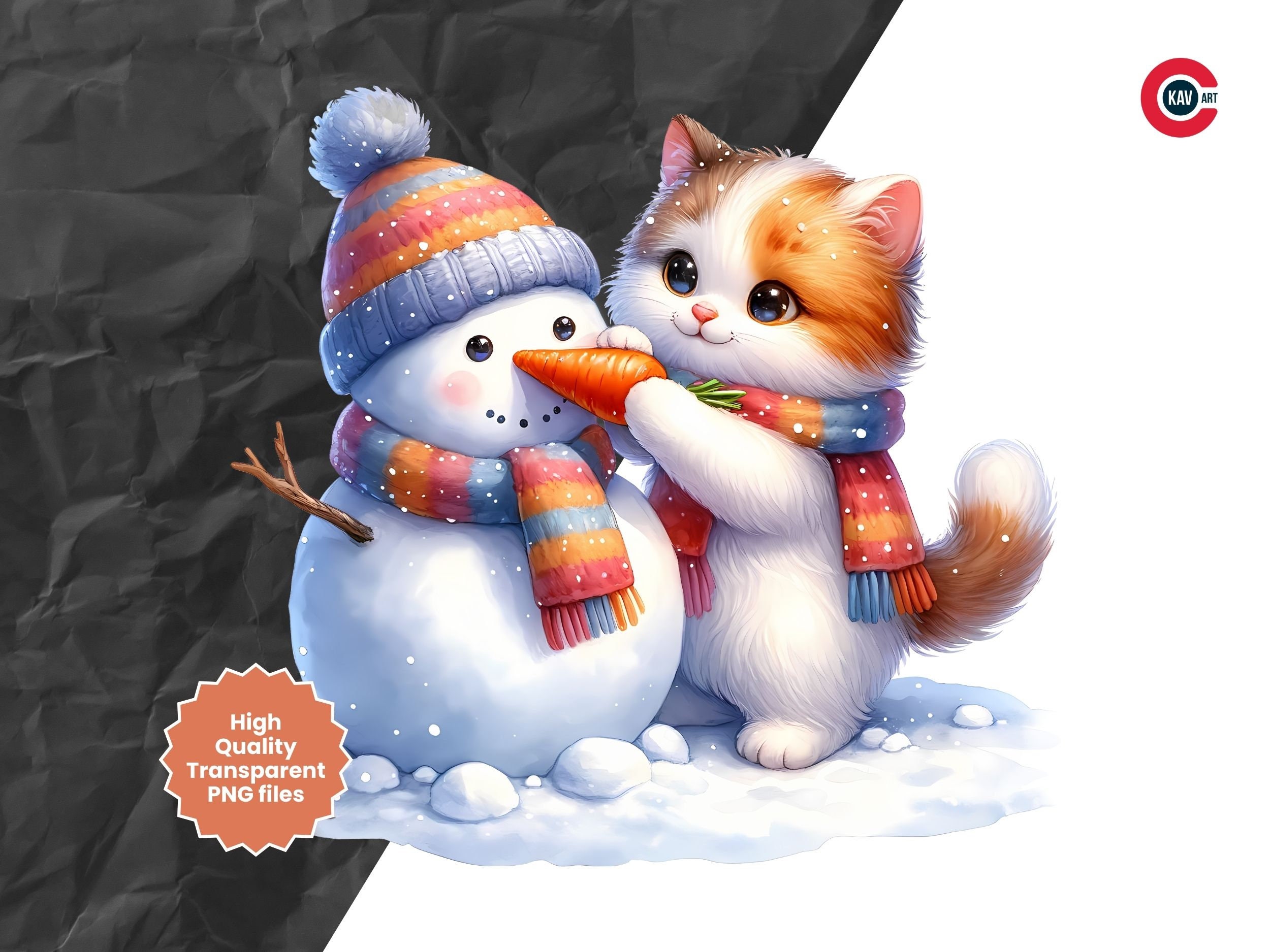 Playful Cats Clipart Bundle, Cute Kitten PNG, Printable Cat, Cute ...