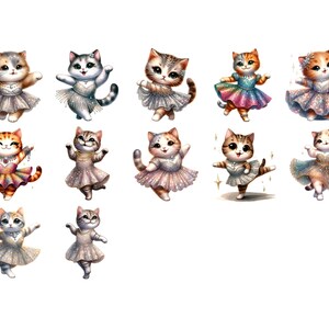 Dancing Cat With Classic Outfits, Cat Dance With Glittery Dress and a ...