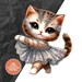 Dancing Cat With Classic Outfits, Cat Dance With Glittery Dress and a ...