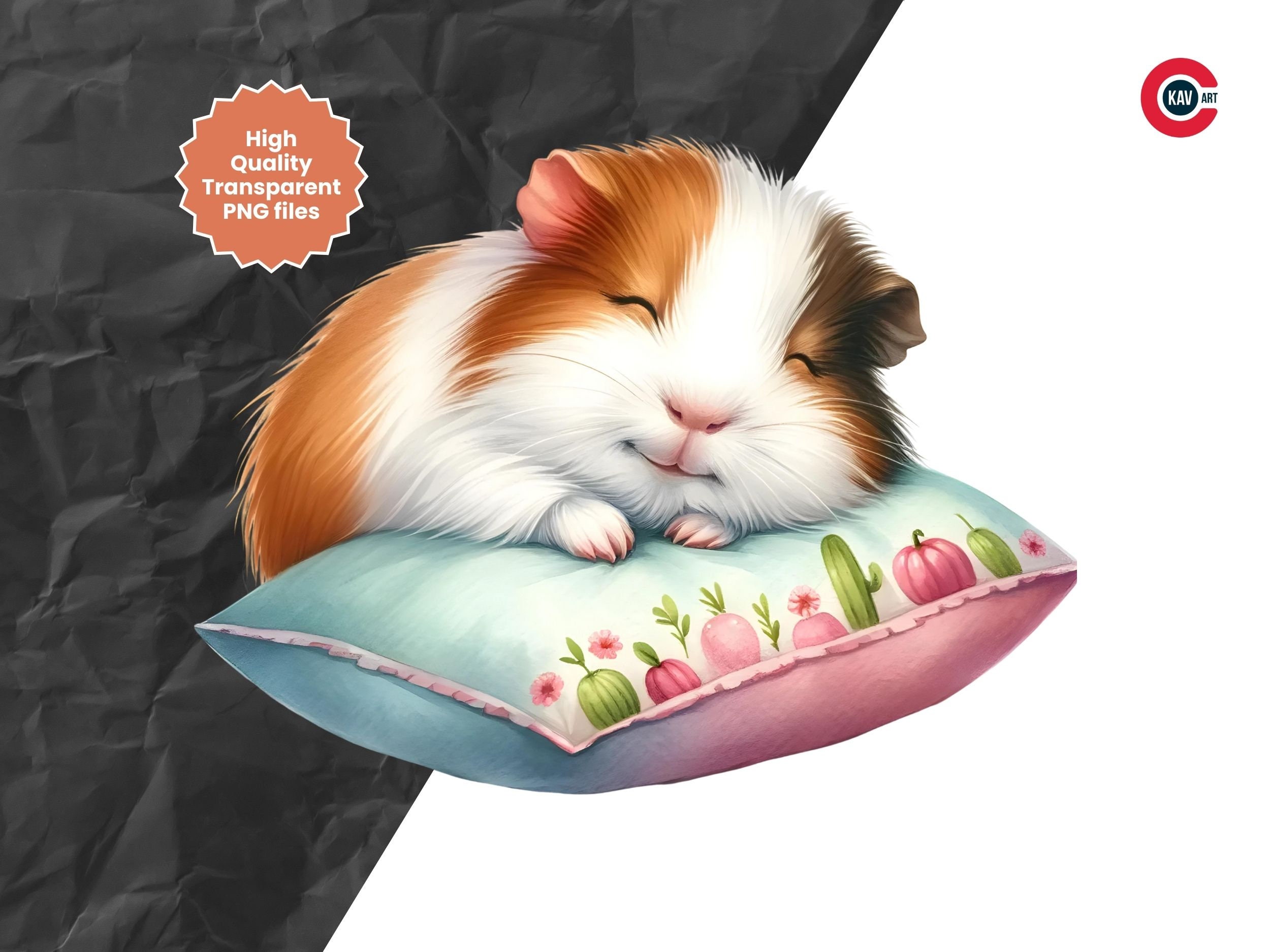Playful Guinea Pigs! Watercolor Clipart Bundle, Cute Guinea Pigs ...