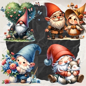 Funny Gnome Emote Clipart, Cute Gnome Character Fun, Gnome Clipart ...