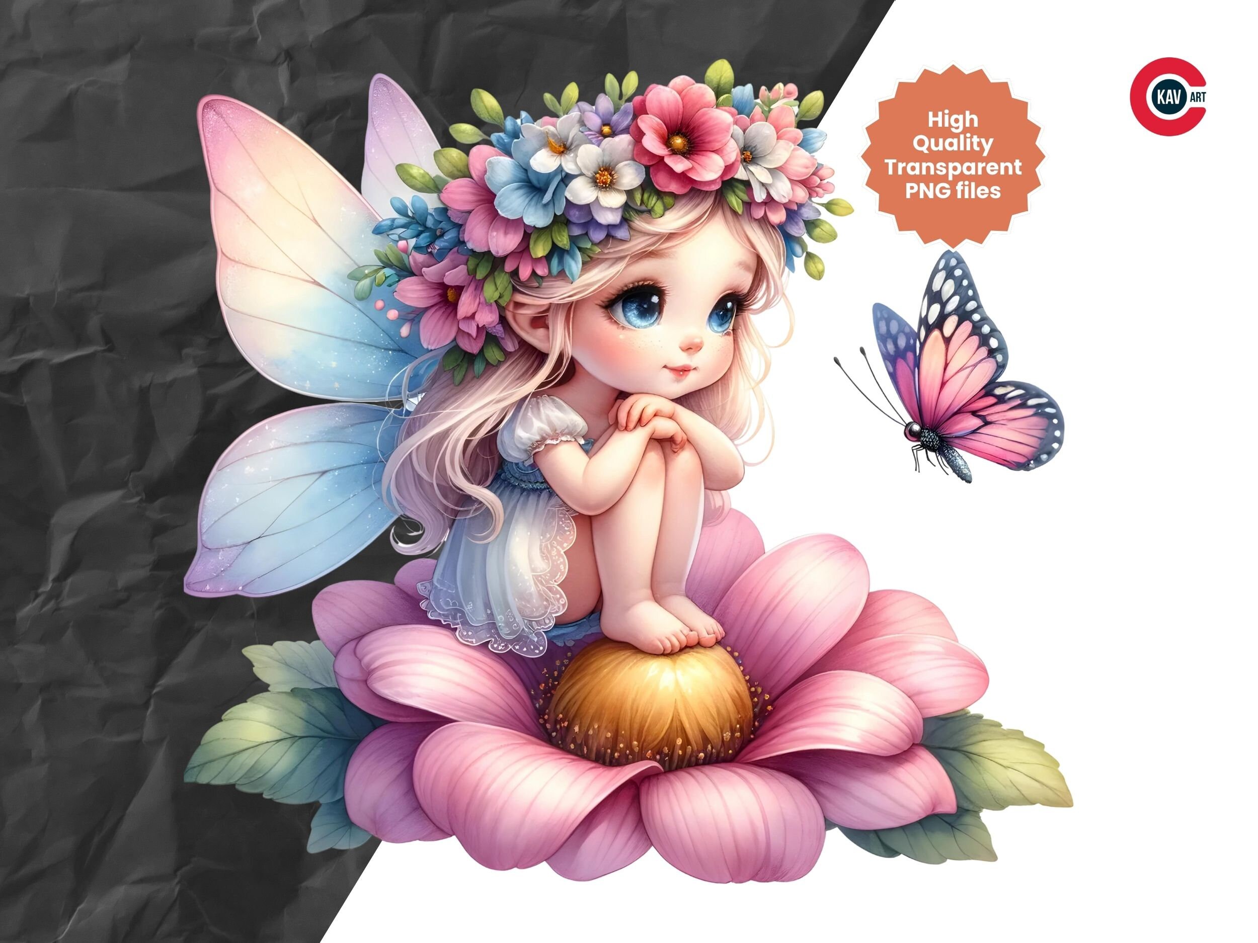 Watercolor Fairy Clipart: Magical Flower Fairies (commercial Use) - Etsy