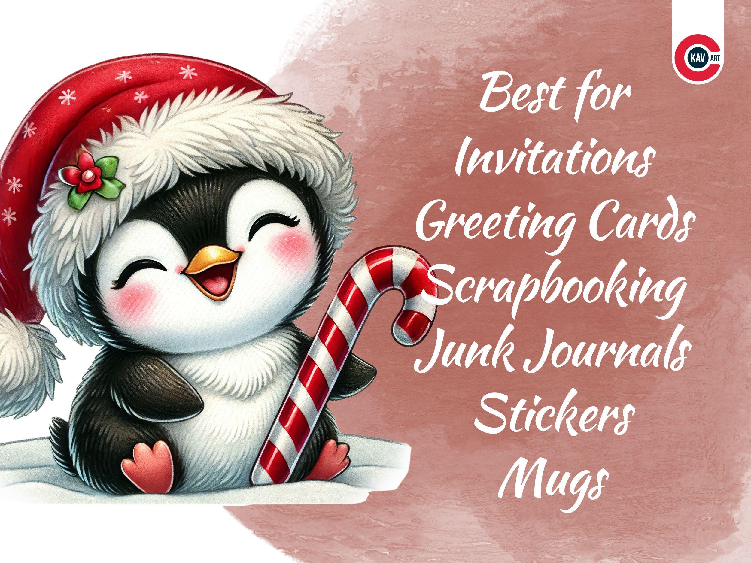 Penguin Clipart, Cute Christmas Penguin Clipart, Christmas Clipart ...