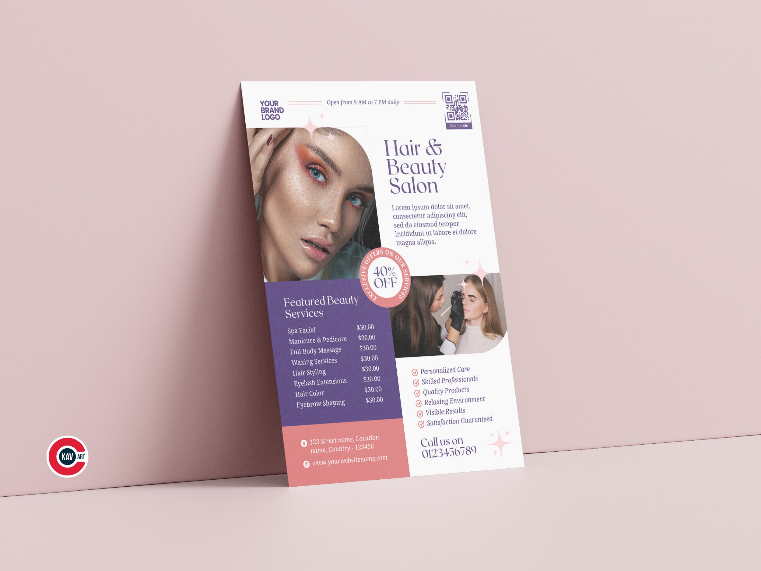Canva Flyer Templates Flyer Template Beauty Flyer Hair - Etsy
