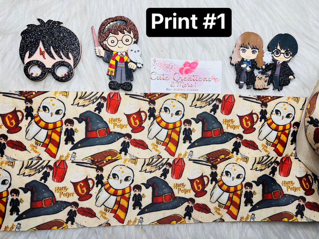 Harrypotter / Sailorm / Powerpg /nezuko / Shrek / Babyyoda Print Ribbon ...