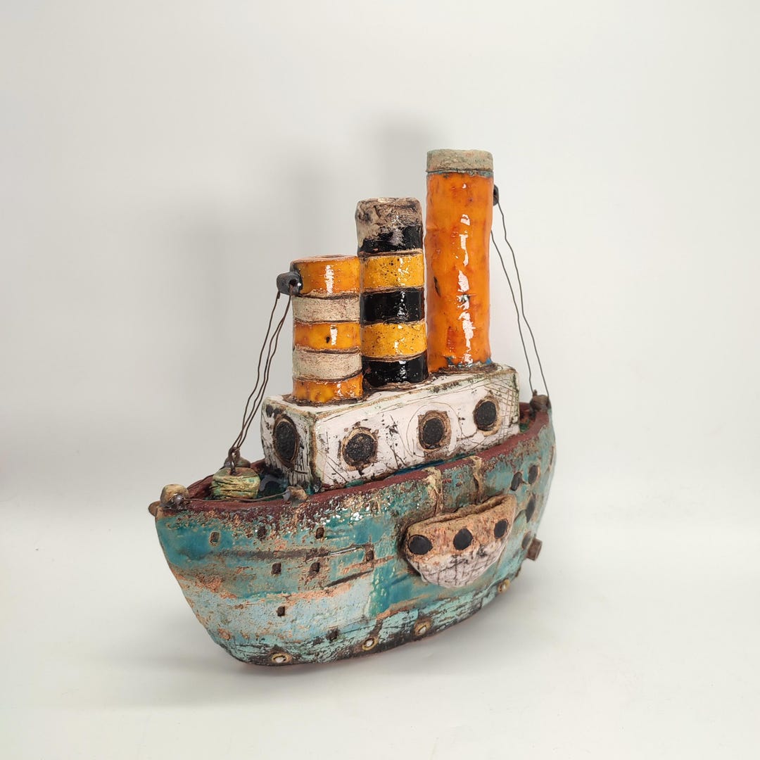 LITTLE SHIP 3 Ceramic Sculpture, Artistic Ceramics, Handmade Ceramics ...