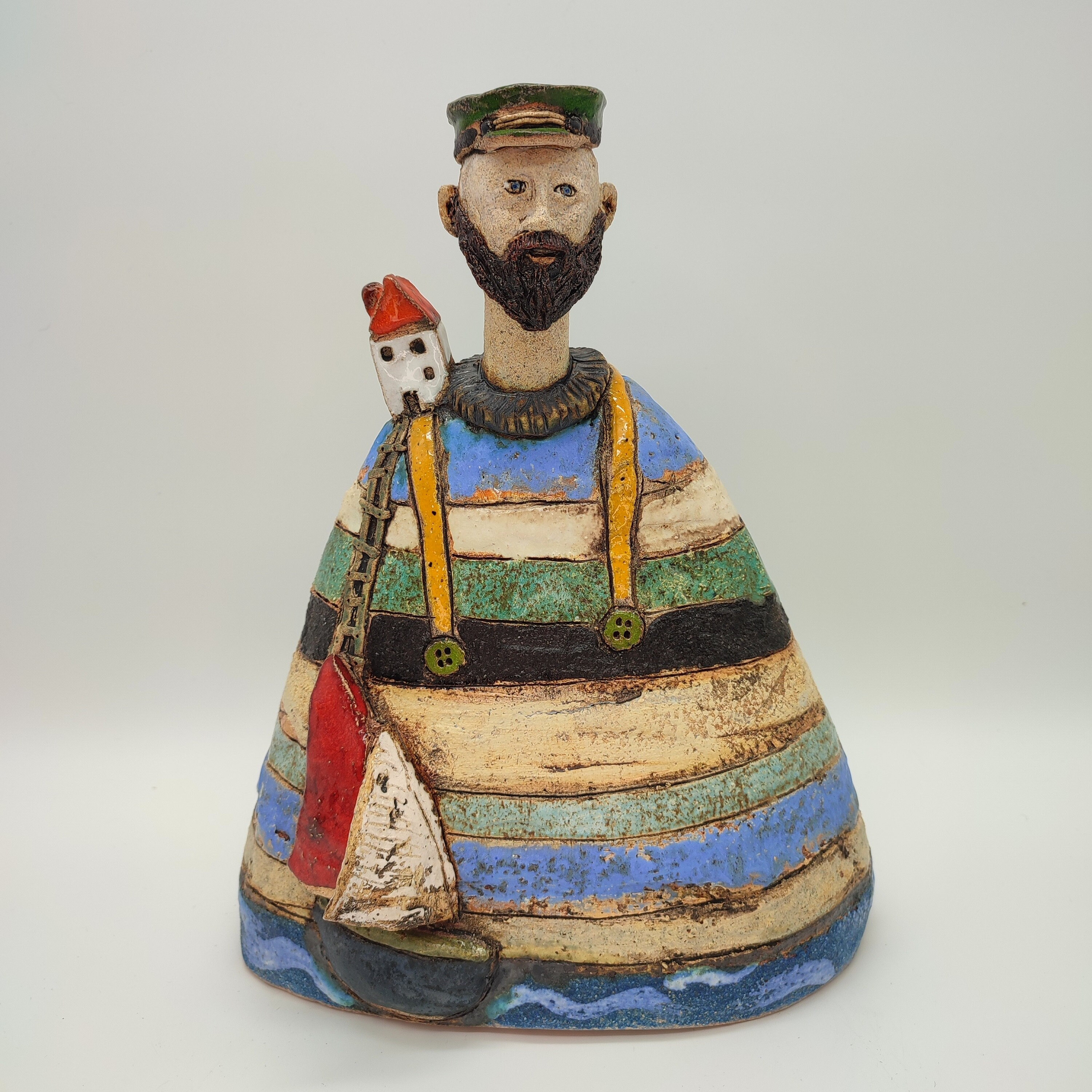 HELLO SAILOR AHOJ Seafarer Ceramic Sculpture, Artistic Ceramics ...