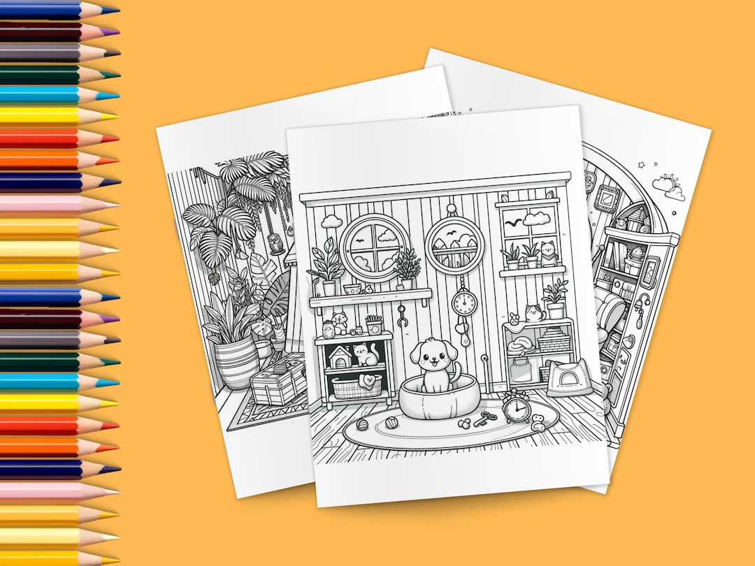 Pocket Room Coloring Book | Printable Coloring Pages | Pocket Room ...