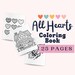 Heart Coloring Pages | Hearts Coloring Book | All Heart | Coloring ...