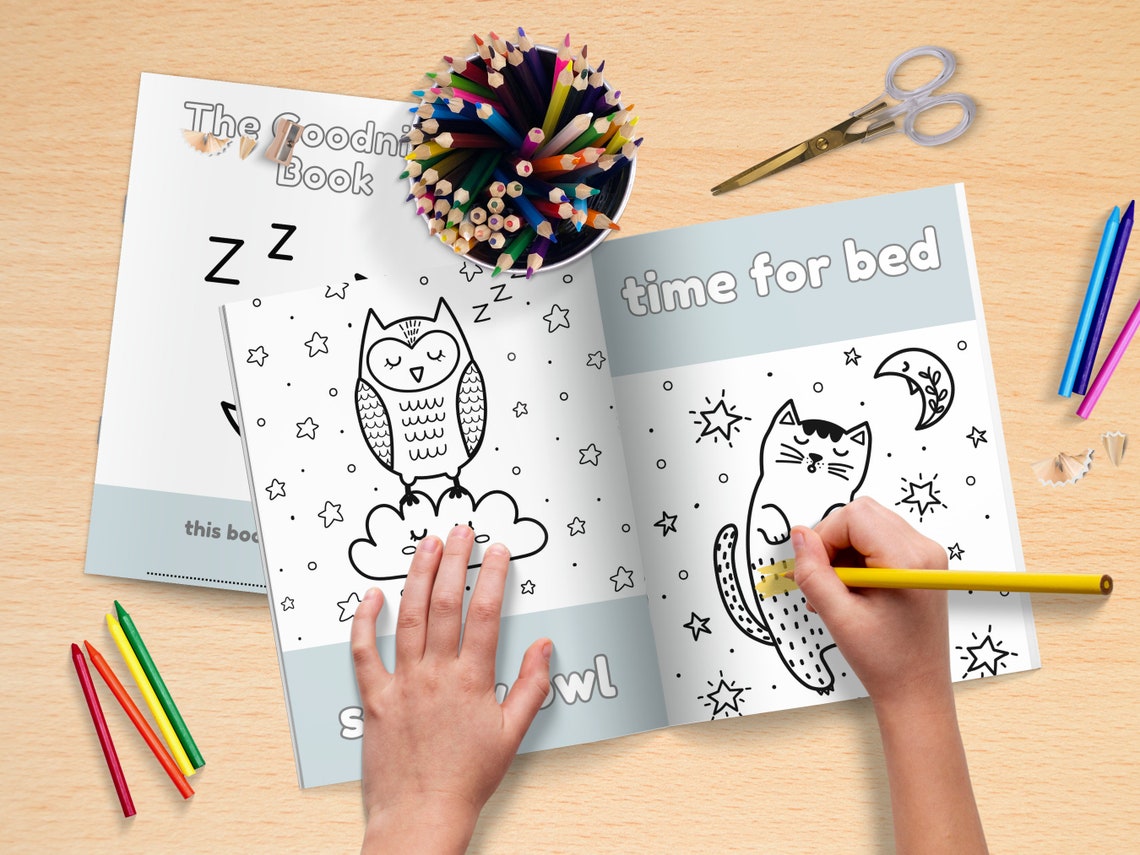 The Goodnight Book | Printable Coloring Pages | Nighttime Routine ...