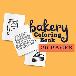 Bakery Coloring Book | Sweet Treats Coloring Pages | Cupcake Coloring ...