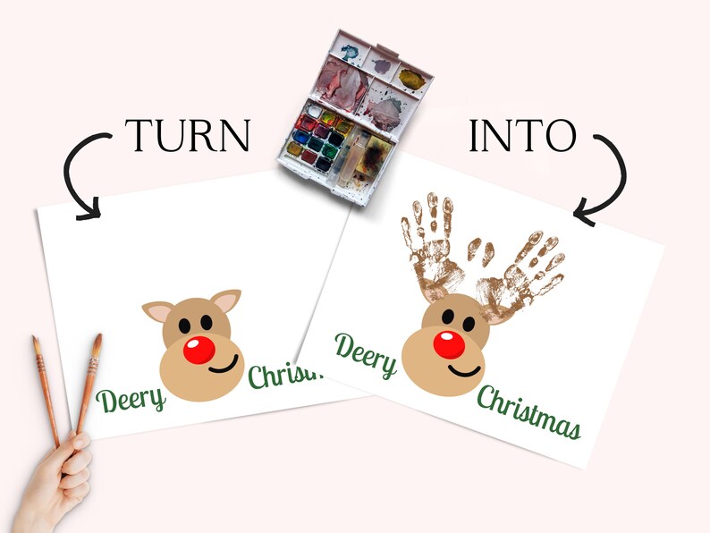 Handprint Christmas Craft | Joy Handprint Art | Christmas Keepsake ...