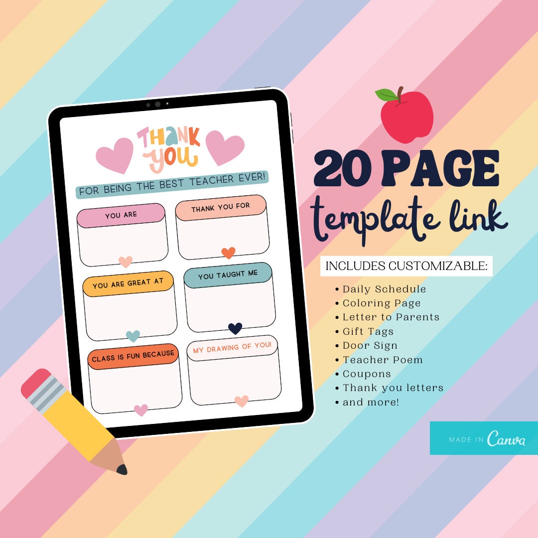 Teacher Appreciation Week Printable | Back to School | Teacher ...