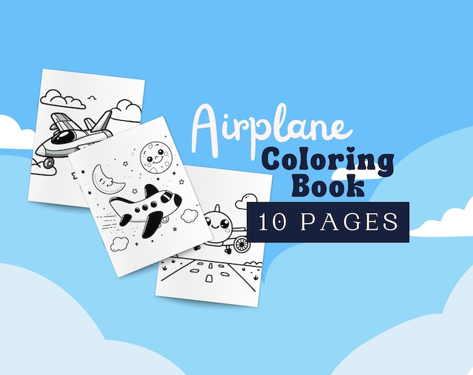 Airplanes Coloring Pages for Kids, Classroom Printable, Space ...