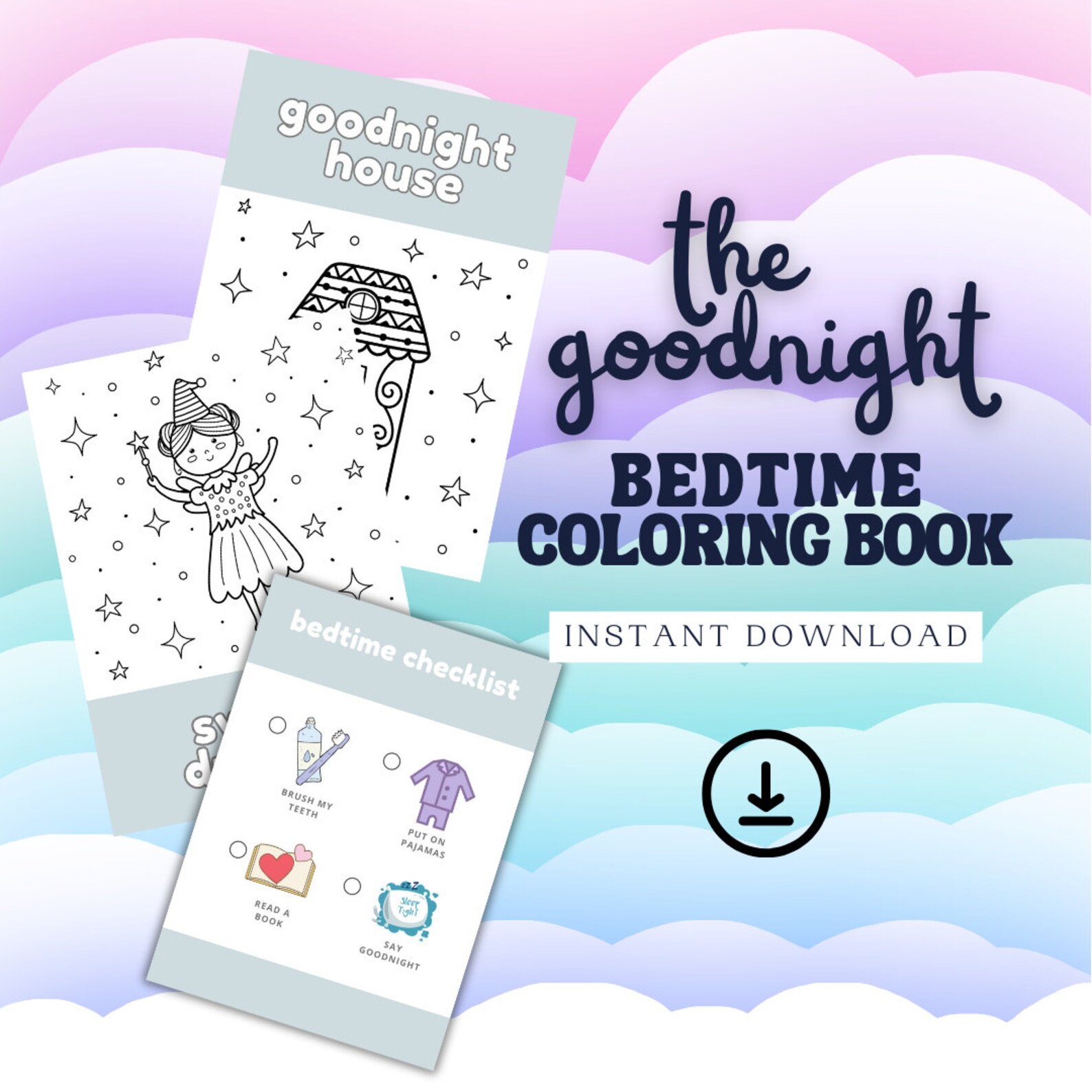 The Goodnight Book | Printable Coloring Pages | Nighttime Routine ...