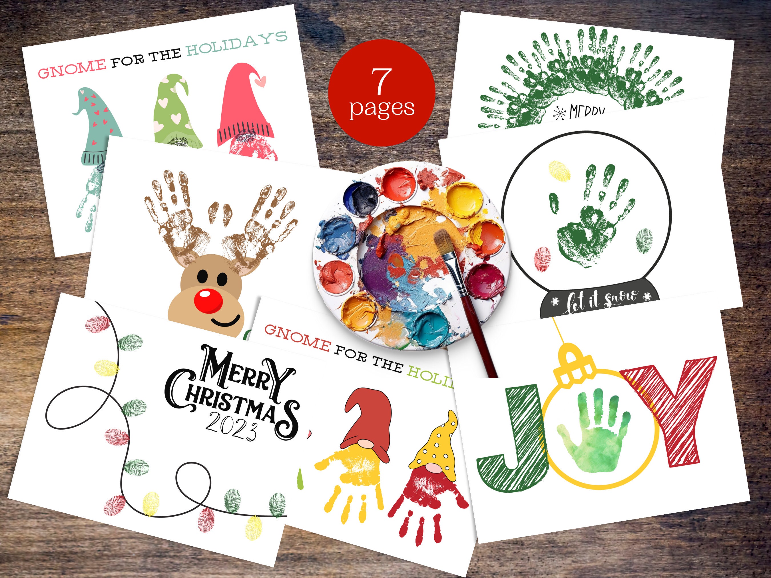 Handprint Christmas Craft | Joy Handprint Art | Christmas Keepsake ...