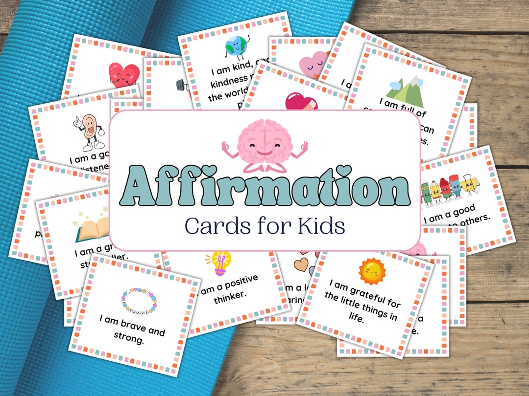 Mindfulness Affirmation Cards for Kids | Printable Positivity (PDF) - Etsy