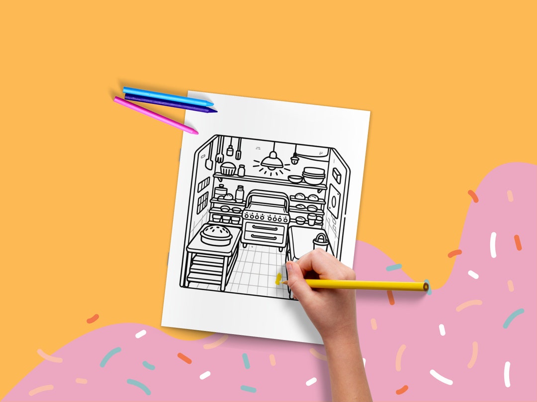 Bakery Coloring Book | Sweet Treats Coloring Pages | Cupcake Coloring ...