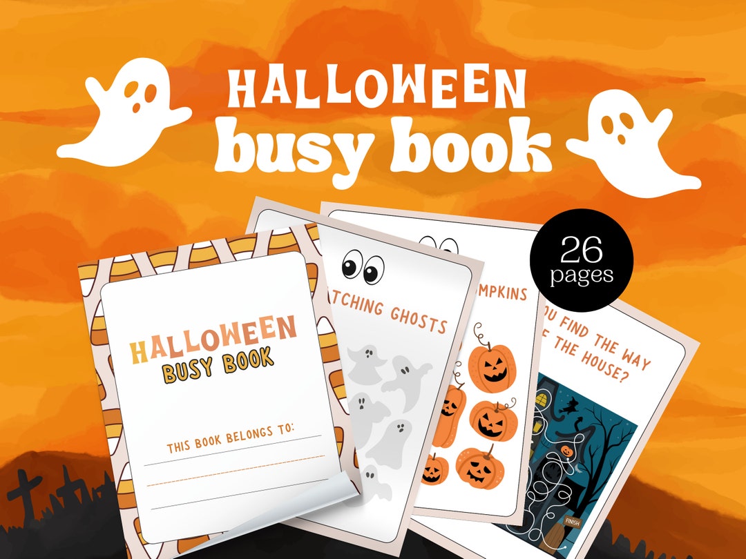 Halloween Busy Book Fall Busy Book Halloween Activities - Etsy