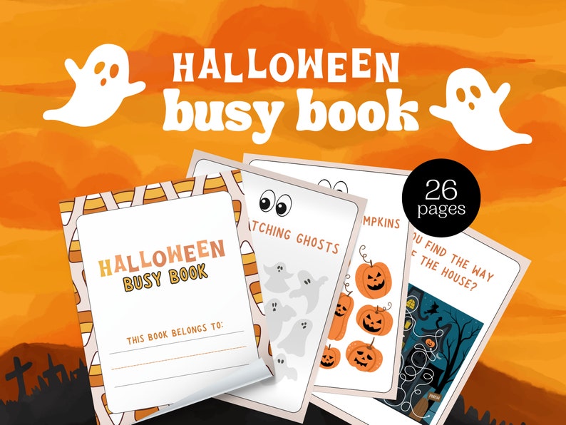 Halloween Busy Book | Fall Busy Book | Halloween Activities| Kids ...