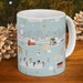 Snowy Winter Wonderland Coffee Mug - Adorable Town Scene - Winter Town ...