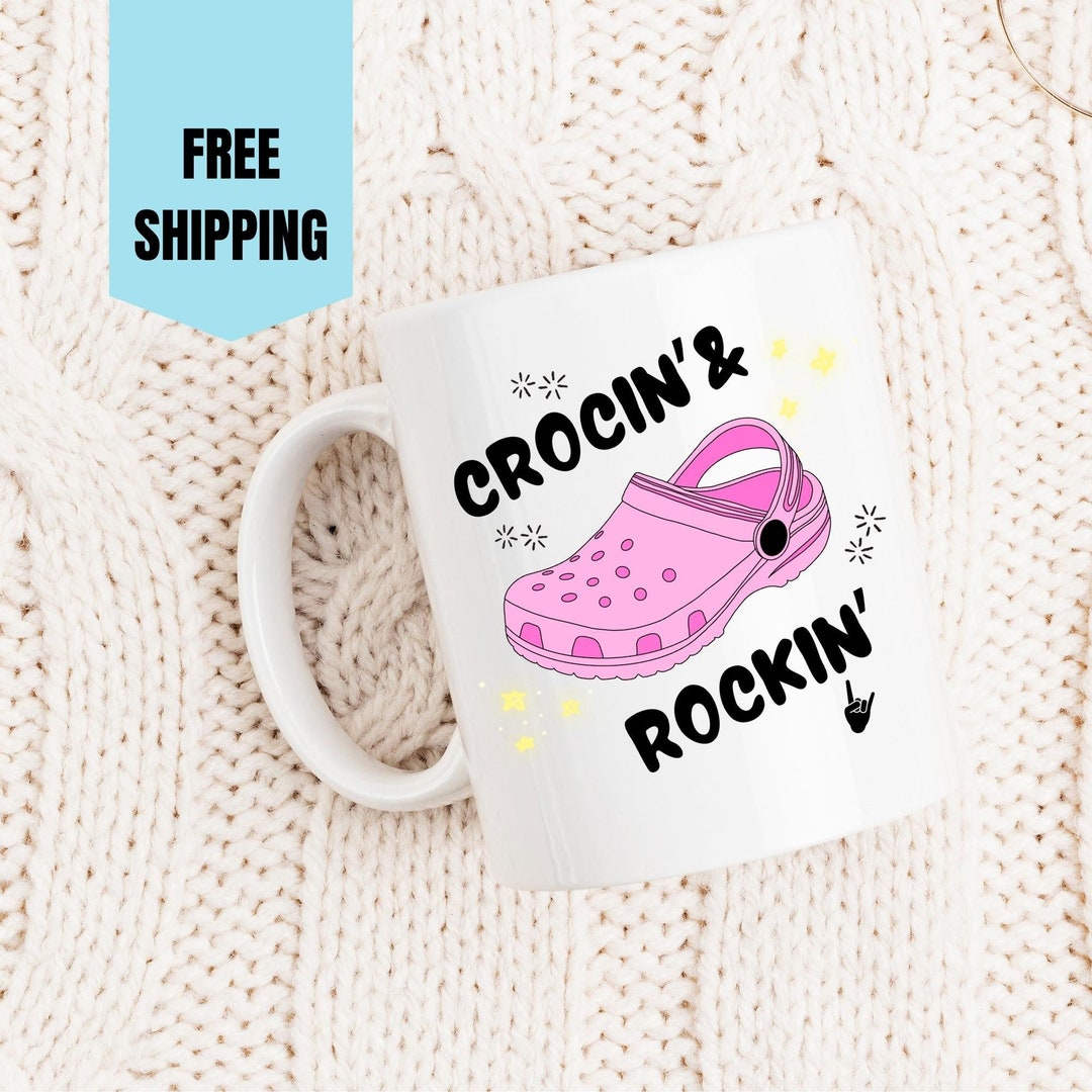 Funny Croc Shoe Mug, Secret Santa Gifts for Her, Funny Gift ...