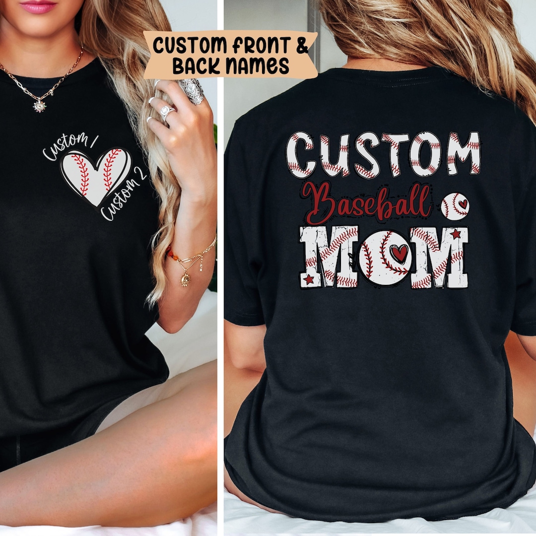 Custom Baseball Mom Shirt Baseball Pocket Tee Baseball Gift for ...