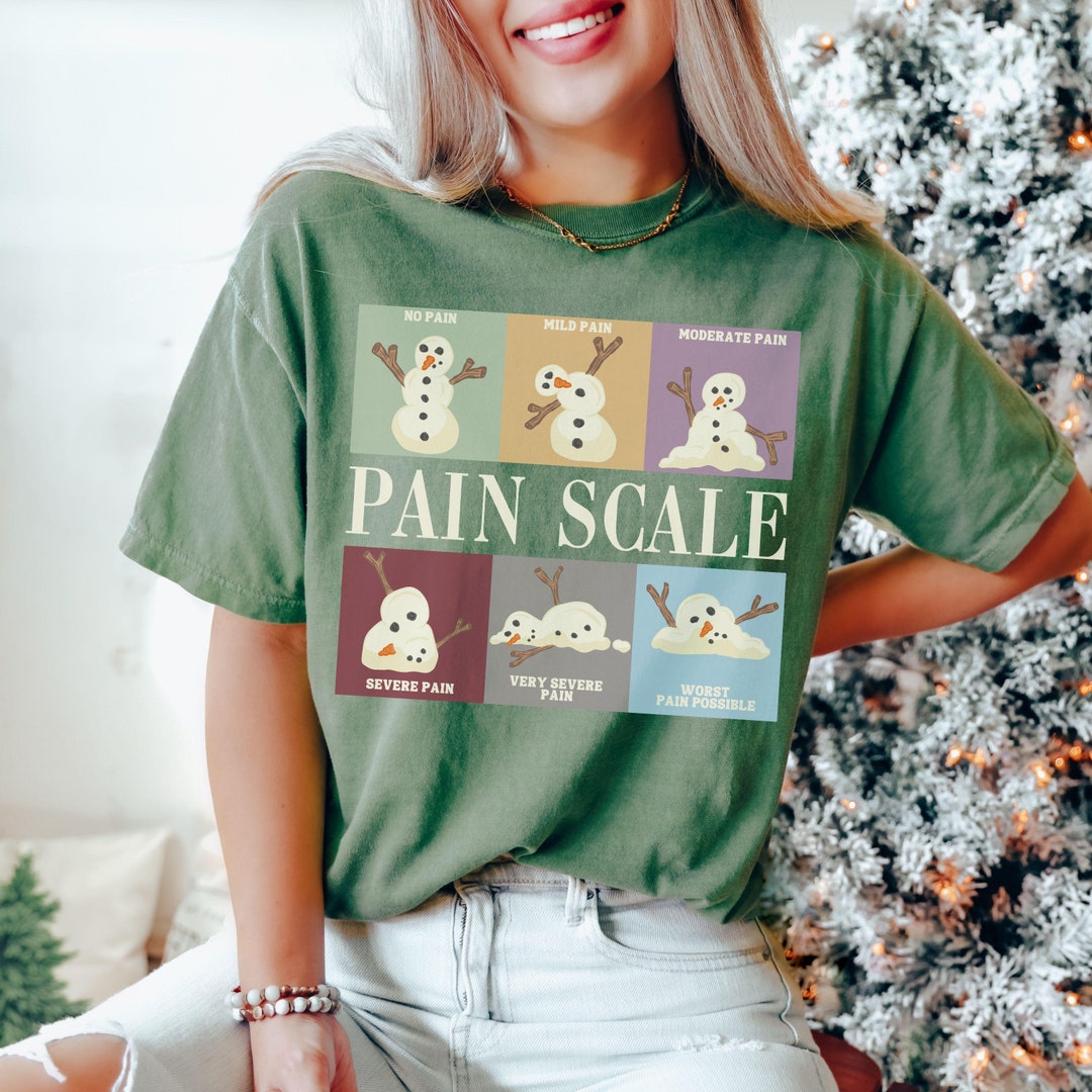 Funny Pain Scale Shirt, Christmas Nurse Sweatshirt, Medical Holiday ...