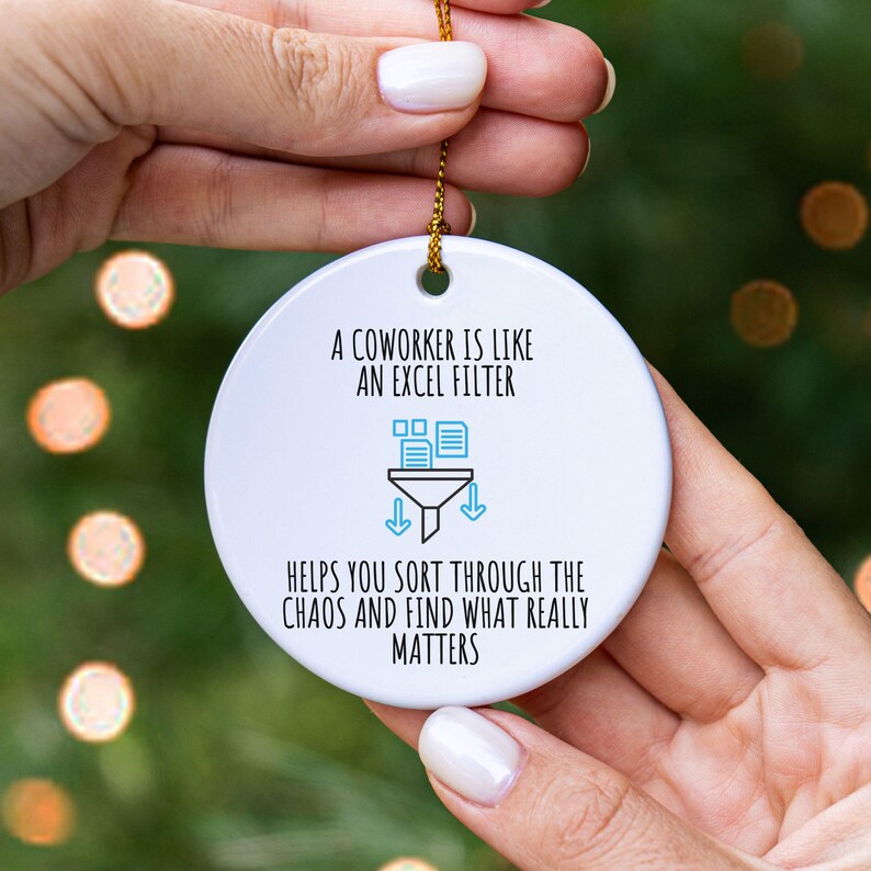 Funny Coworker Gift, Ornament Gift for Work Friend, Employee ...