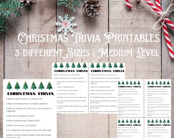 Christmas Trivia Printable Hard Level Ready to Print Answer Key ...