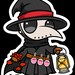 Adorable Plague Doctor Matte Holographic Glossy 2.5 Stickers Water ...