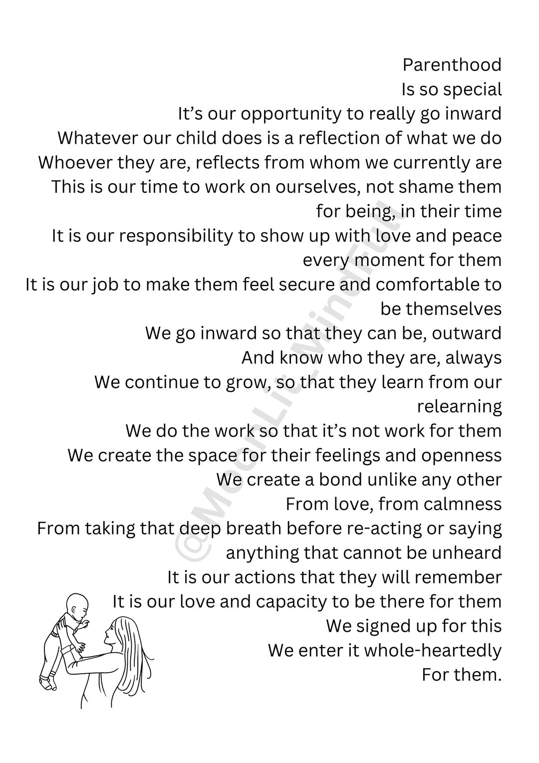 Parenthood Poem - Etsy