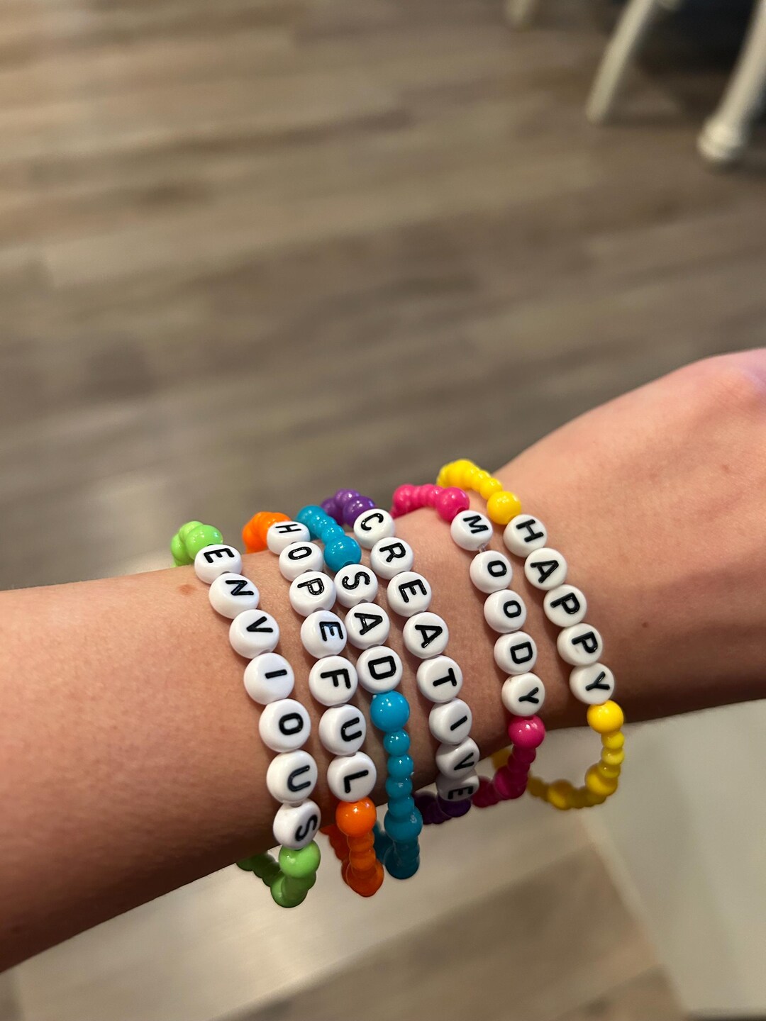 Colorful Emotion Six Pack Beaded Bracelets - Etsy