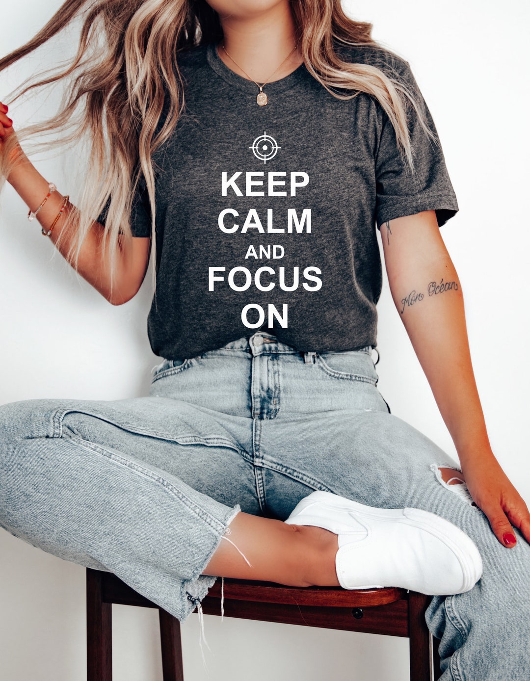 Keep Calm and Focus On, Keep Calm an Carry on Shirt, Keep Calm, Keep ...