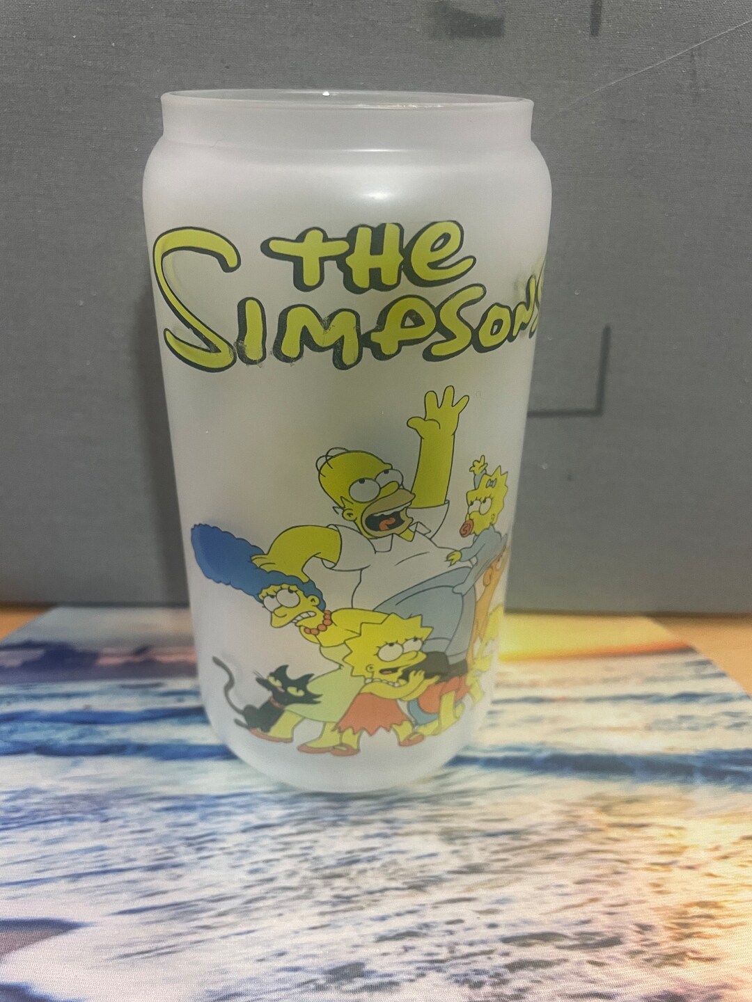 The Simpsons Glass Tumbler - Etsy