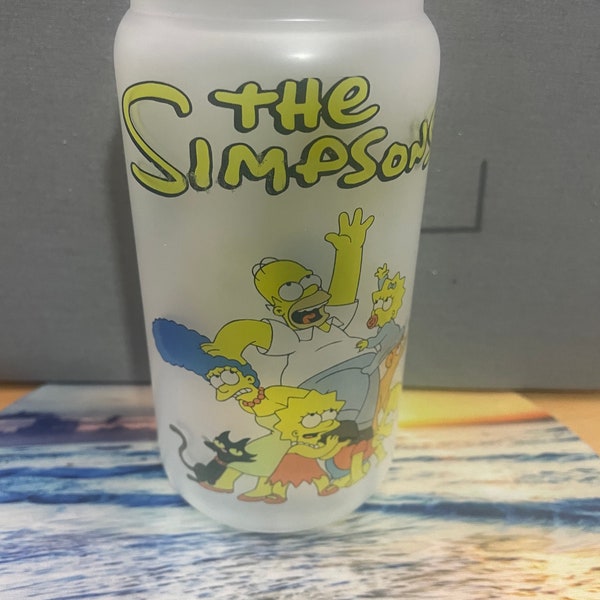 Simpsons Glass Tumbler - Etsy