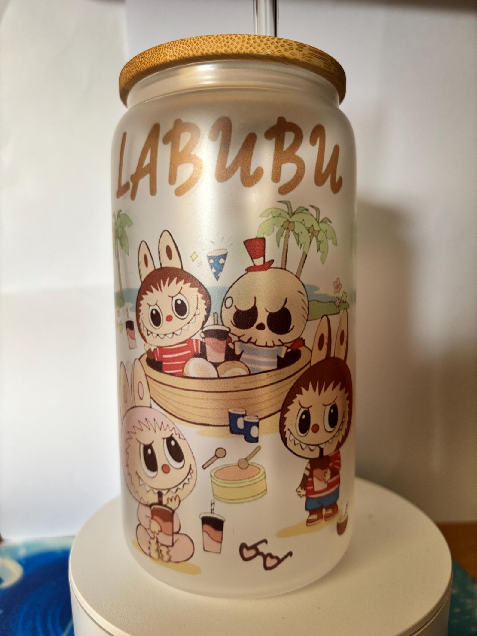 Labubu the Monsters Glass Tumblr - Etsy