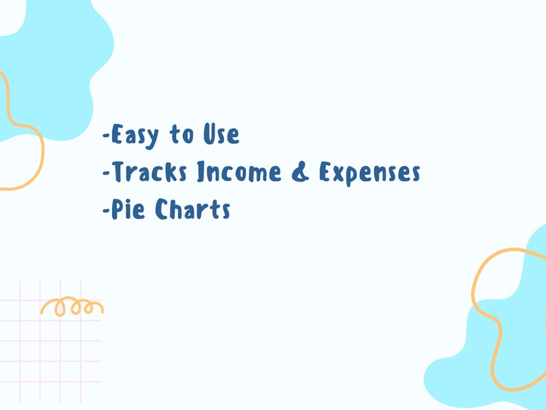 Monthly Budget Planner Spreadsheet, Pie Charts With Detailed Expense ...