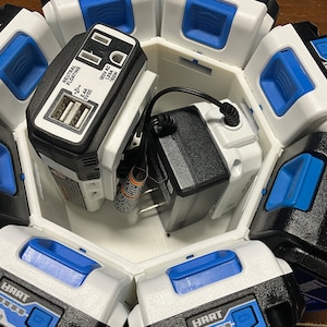 HART 20V EIGHT BATTERY Holder 3d Printed (batteries Not Included) - Etsy