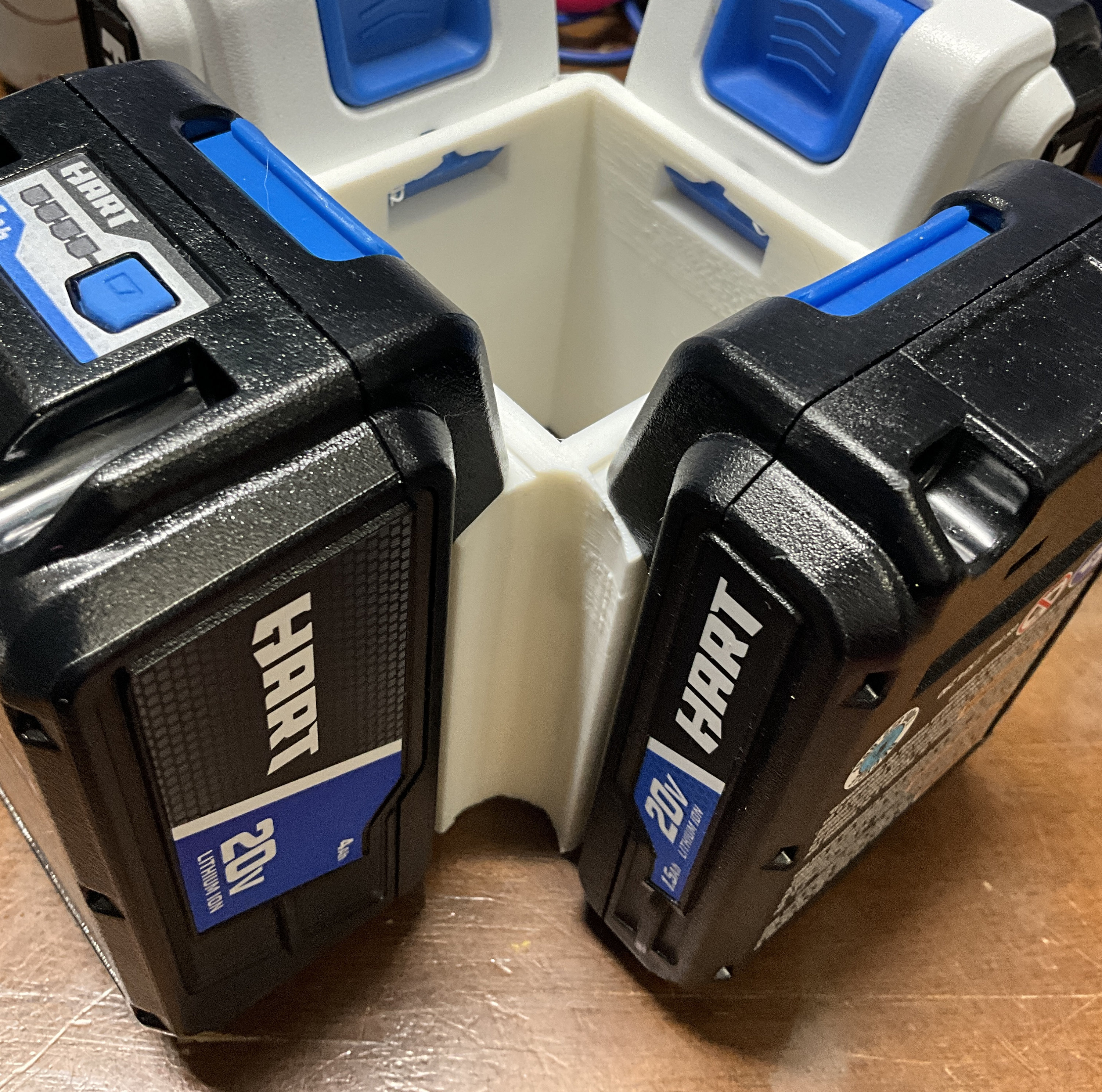 HART 20V FOUR BATTERY Holder 3d Printed (batteries Not Included) - Etsy