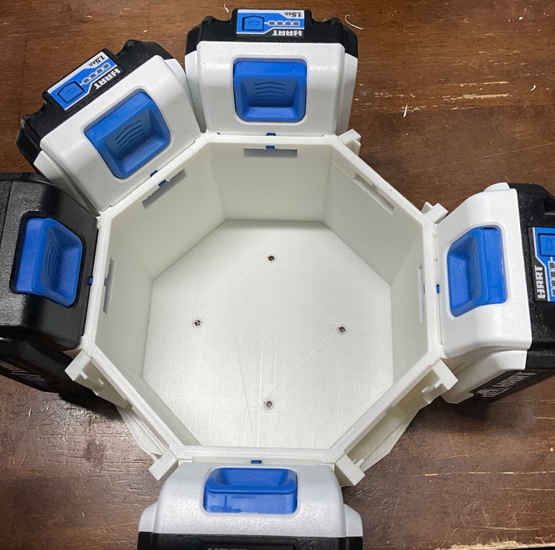 HART 20V EIGHT BATTERY Holder 3d Printed (batteries Not Included) - Etsy