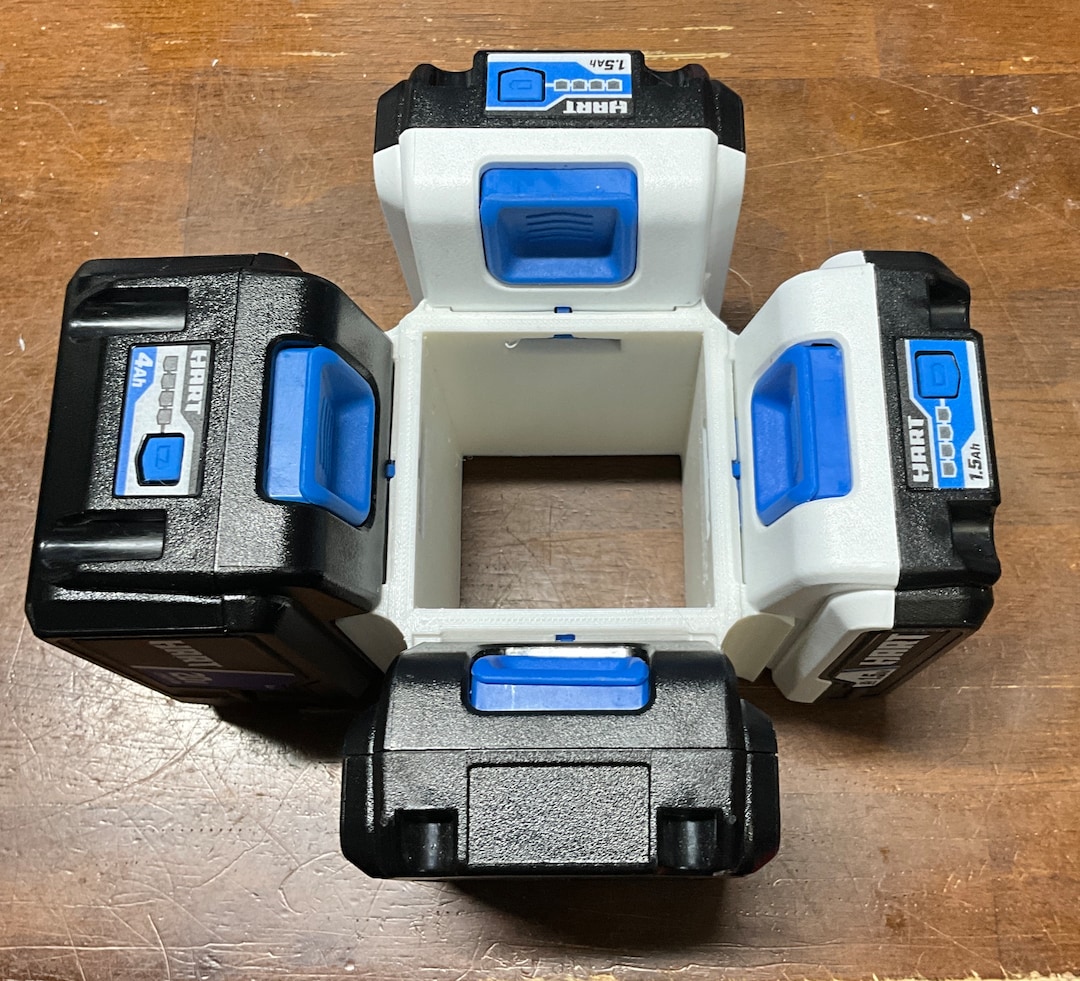 HART 20V FOUR BATTERY Holder 3d Printed (batteries Not Included) - Etsy