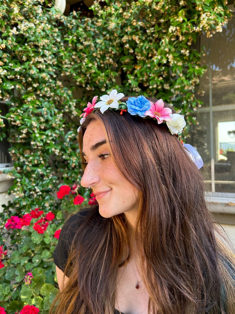 Wild Flower Crown Flower Crown Silk Crown Flower - Etsy