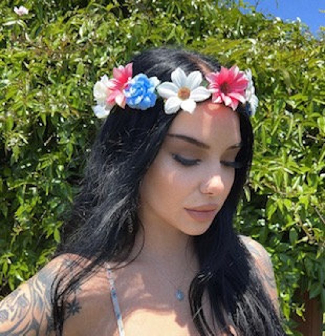 Silk Wild Flower Crown Flower Crown Silk Crown Flower Headband/ Summer ...