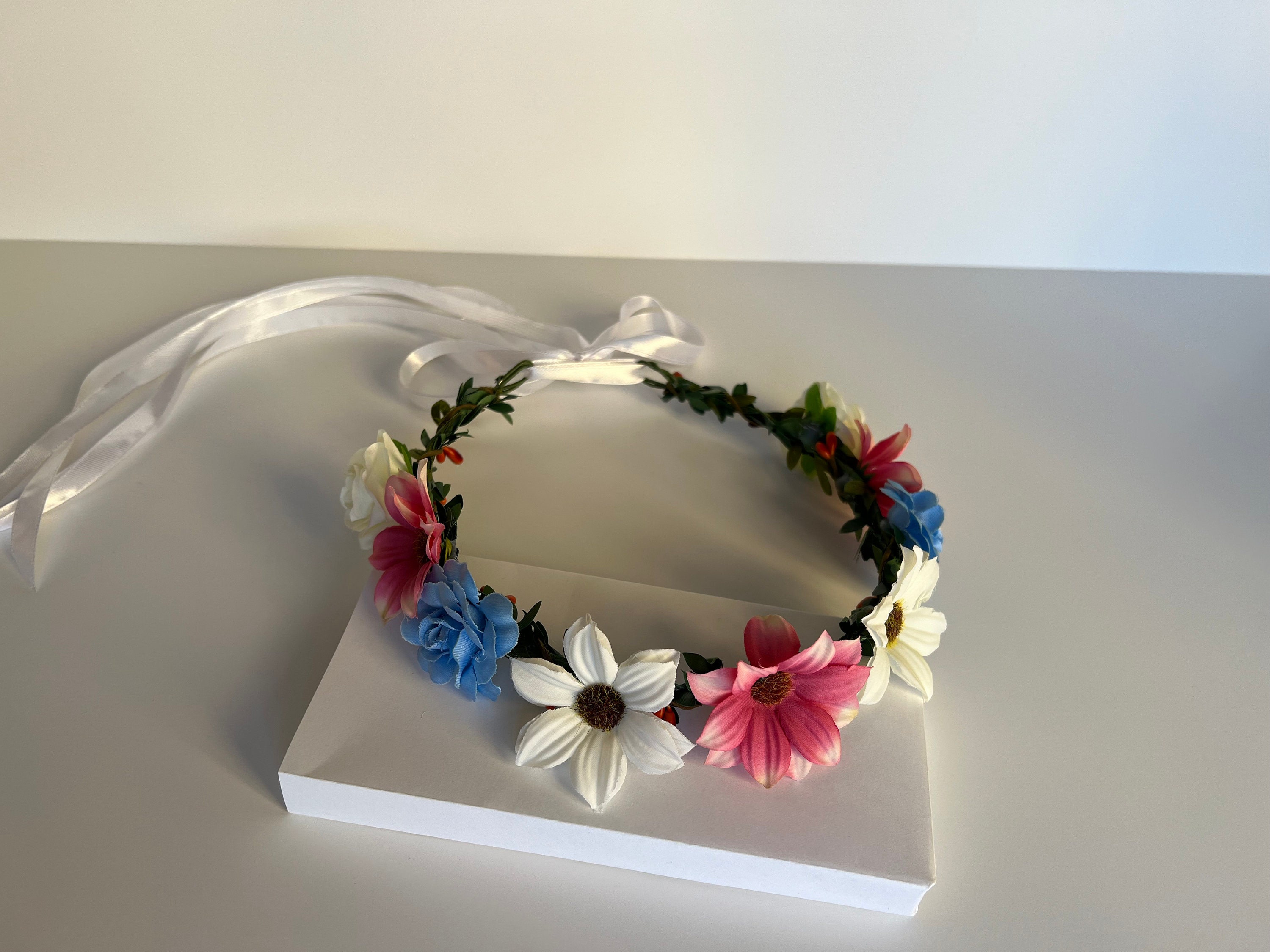 Wild Flower Crown Flower Crown Silk Crown Flower - Etsy