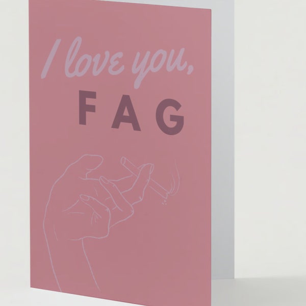 Fag Card - Etsy