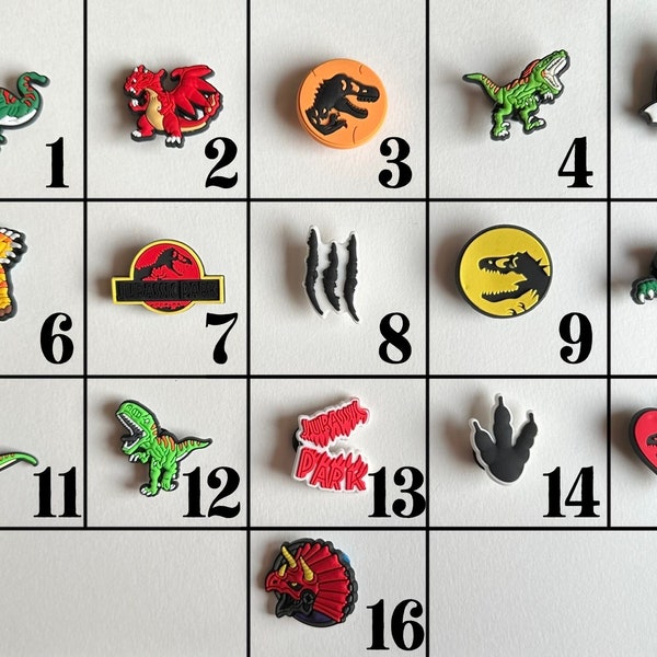 Croc Dinosaur Charms - Etsy